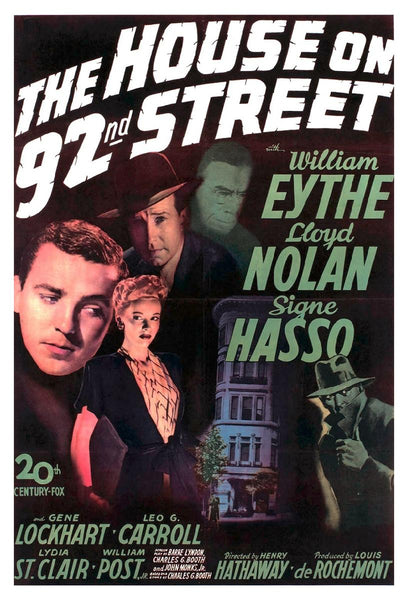 The House On 92nd Street 1945 Lloyd Nolan Colorized Version Dvd