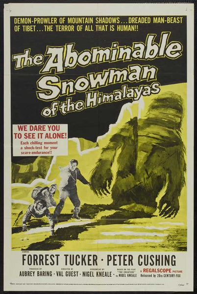 The Abominable Snowman (1957) - Peter Cushing DVD – Elvis DVD Collector ...
