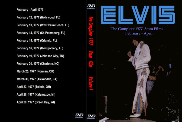 Elvis - Complete 1977 8mm Films Volume 1 DVD – Elvis DVD Collector ...