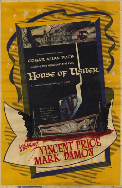 The Fall Of The House Of Usher (1960) - Vincent Price DVD – Elvis DVD ...
